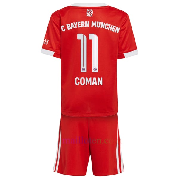 Buy #11 Coman Bayern Munich Home Kit Kids 2022/23- Mailloten.com